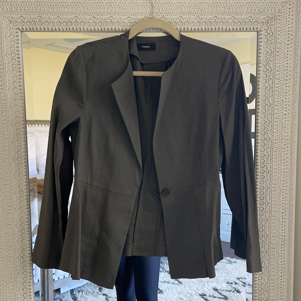 Theory Linen Jacket - Gem